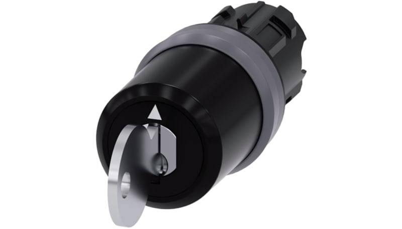 Siemens 3SU10305XN510AA0 3SU1 Key Switch, 3POS, Mounted/Momentary, Key ...