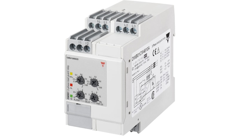 Carlo Gavazzi, Inc. DWB01CM6910A Monitoring Relay, Power Factor, Adj ...