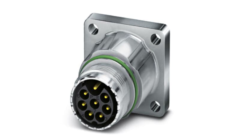 Phoenix Contact 1619194 Conn, Circ, M17, Plug, Device, Str, 7 Pos+PE ...