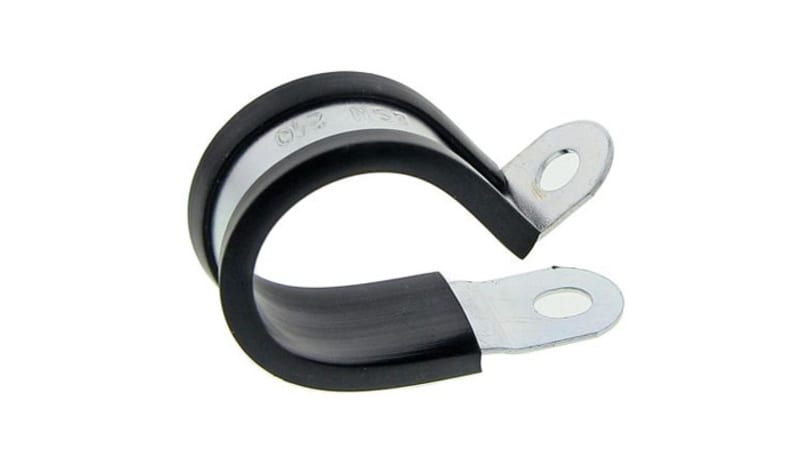 RS PRO 1865397 Cable Clip Black Screw Plated Steel Pipe Clamp 20mm ...