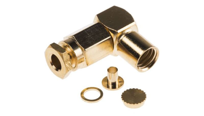 RS PRO 5463434 Right Angle Cable Mount SMC Connector 50 Ohm Clamp Term ...