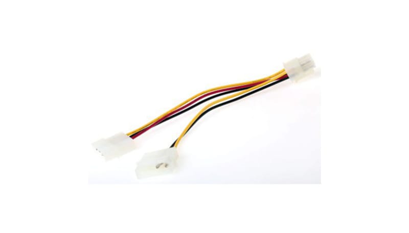 RS PRO 7393753 Serial Cable Assembly 2x4-Pin Molex to 1x6-Pin Pci-e