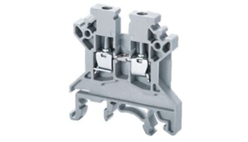 RS PRO 7961031 Terminal Block Feed-through DIN Rail 22-12AWG 1 Level ...