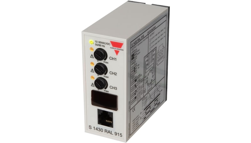 Carlo Gavazzi, Inc. S1430RAL915 PHOTO AMP 3IN/OUT 3X RELAY