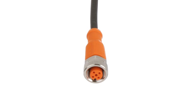 ifm efector EVC003 Cordset, M12 Female Straight, 4 Wire, 5 Pin, 10m ...