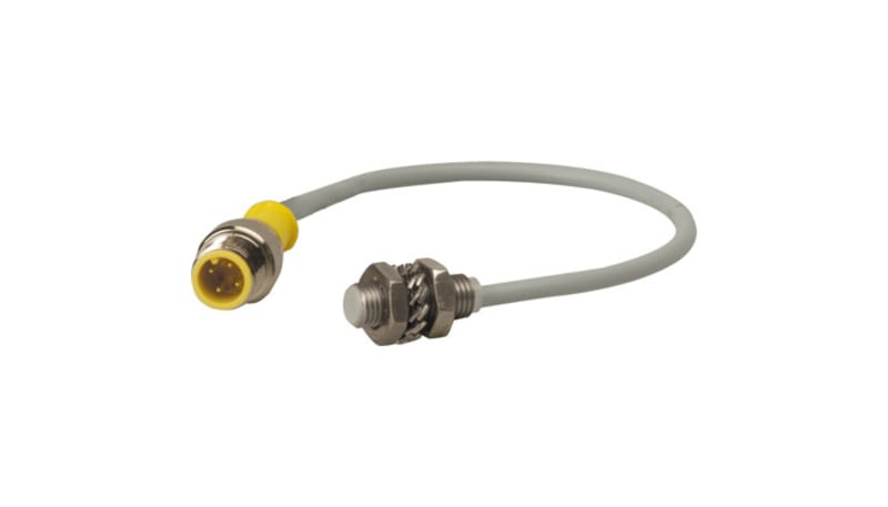 Turck 46694004 ProXimity Sensor, 2mm Sensing DistanceNO, PNP, Flush Mount