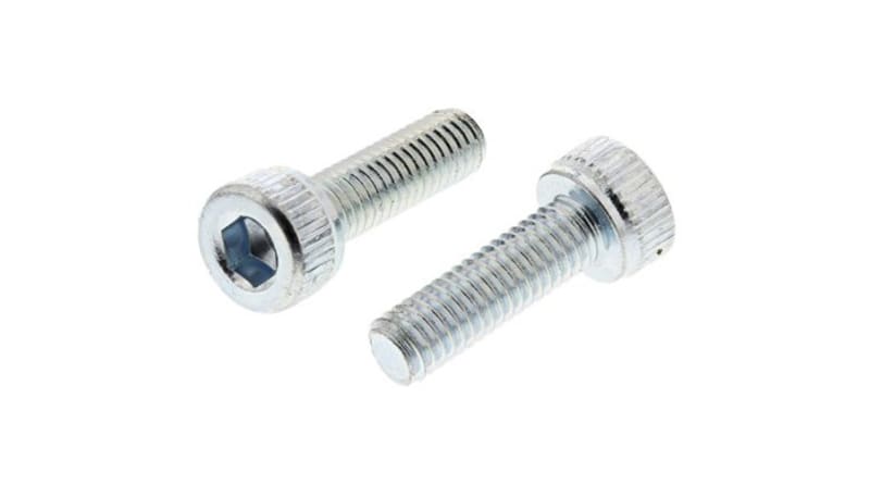 RS PRO 4838174 Hex Socket Cap Steel Bright Zinc Plated Socket Screw M3x10mm