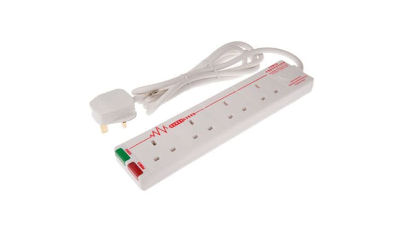 RS PRO 6963651 Type G - British 4 Gang Trailing Socket 2m Cable ...