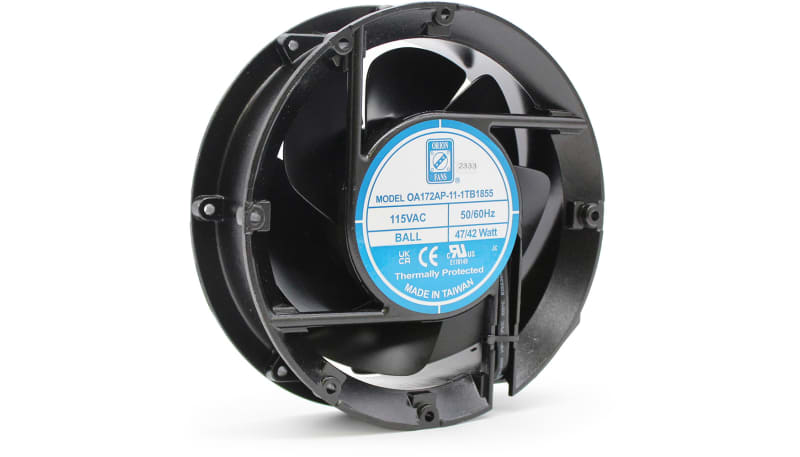 Orion Fans OA172AP-11-2TB1855 AC Fan, All Metal, 172x172x51mm, 115VAC ...