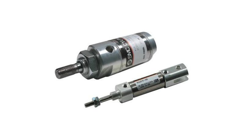SMC CYLINDERS NCMB125-0300C Cylinder, air, SS, dbl act, basic mt, 1-1 ...