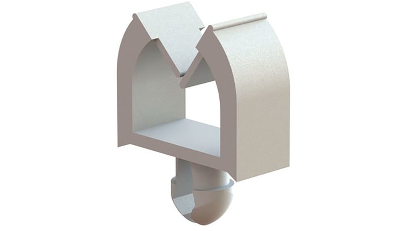 Essentra Components MWSET1-1-19 Wire Saddle; Mini; Push-In; Inside-H ...