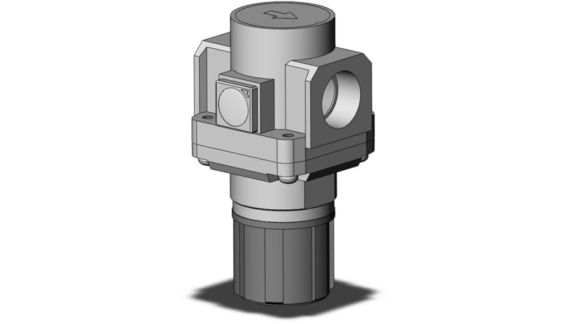 SMC Corporation AR50-10E-B Regulator, 1"Rc, gauge w/limit indicator ...