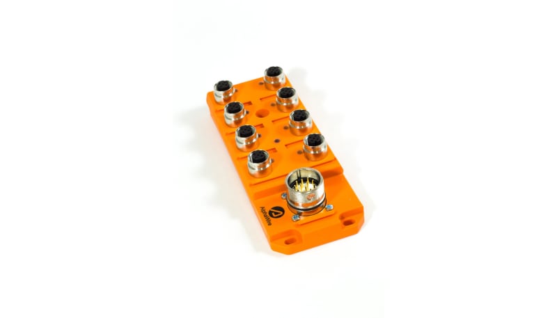 Alpha Wire 908-5M NC032 Passive Box, Number of Ports 8, M12, Cable ...