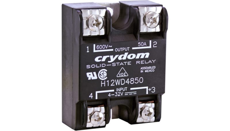 Sensata - Crydom H12WD4890G-10 SSR Relay, Panel Mount, IP00, 660VAC/90A ...