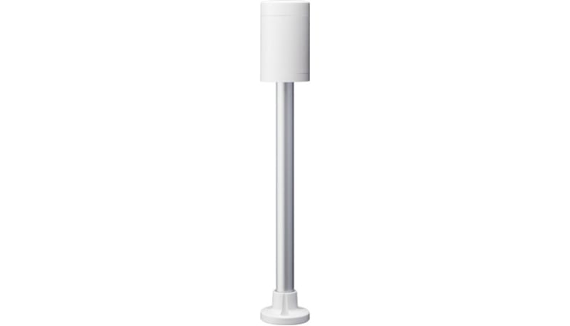 Patlite LR6-02PJNW Light Tower, 60mm, 24VDC, Base Unit, Pole Mount, No Flash, White, LR6 Series