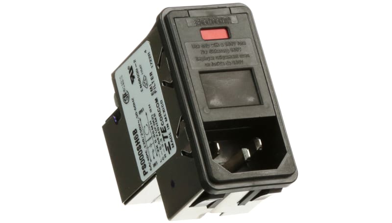 TE Connectivity PS000SH6B AC Power Entry Modules, C1125, 2-6609106-5 ...