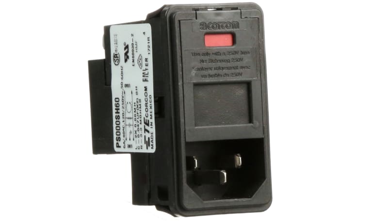 TE Connectivity PS000SH60 AC Power Entry Modules, C1051, 6609106-4 ...