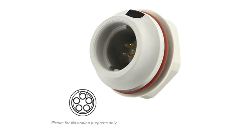 Souriau-Sunbank by Eaton JMXHH1G05MSUDSU Receptacle Front Mount; Shell ...
