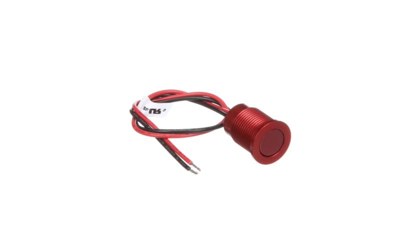 RS PRO 1116570 Red LED 0.55"(14mm)Hole 220 vac/3mA Lead Wires Panel ...