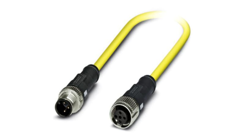 Phoenix Contact 1417884 Cable; Sensor/Actuator; 3 Pos; PVC; Yellow; 20m ...