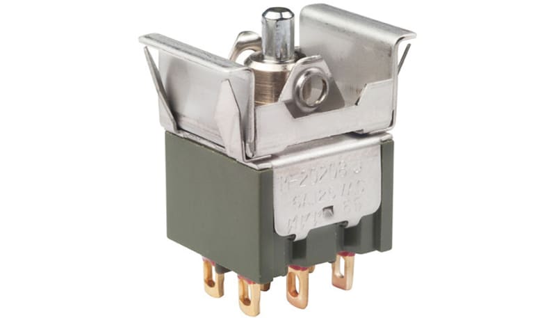 NKK Switches M2026TJA01 Switch,Rocker,SP3T,(ON)-ON-(ON),Snap-In,No ...