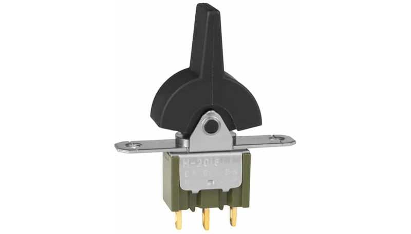 NKK Switches M2018TNG01-EA FLAT FRAME MOUNT MINIATURE ROCKER