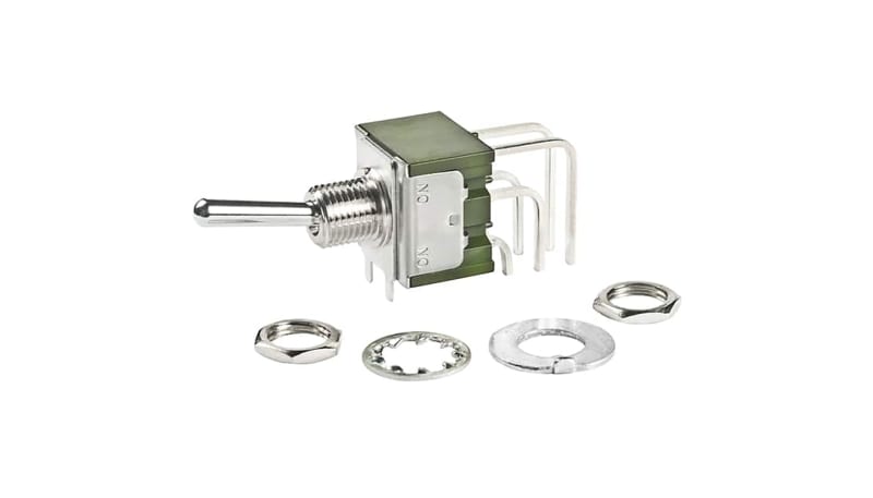 NKK Switches M2022SA1W40 ANGLE PC MOUNT MINIATURE TOGGLE