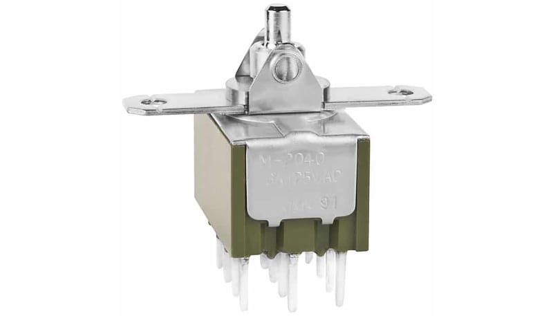 NKK Switches M2044TNW03 FLAT FRAME MOUNT MINIATURE ROCKER