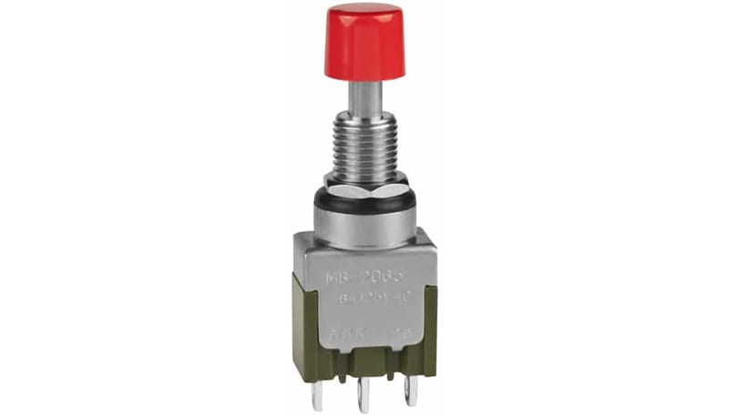 NKK Switches MB2065SD3W01-BC BUSHING MOUNT MINIATURE PUSHBUTTON