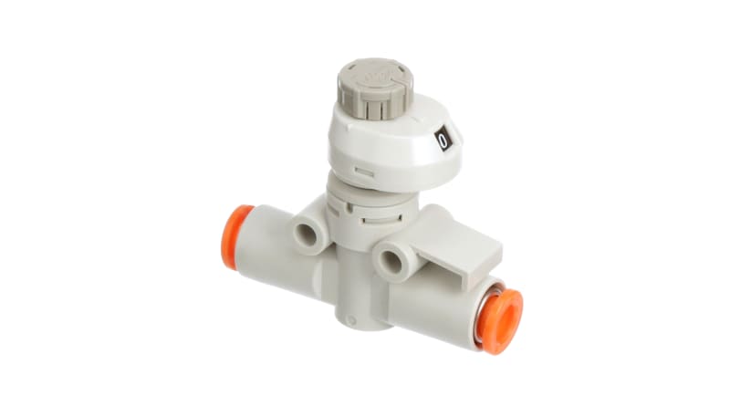 SMC Corporation AS2052FS-07 Flow Control, air, inline, indicator, for 1/4" tube