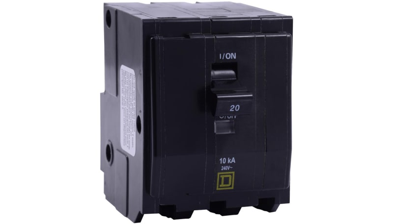 Square D QO330HID Circuit Breaker Mini 3-P 30A 120/240VAC 10K HID
