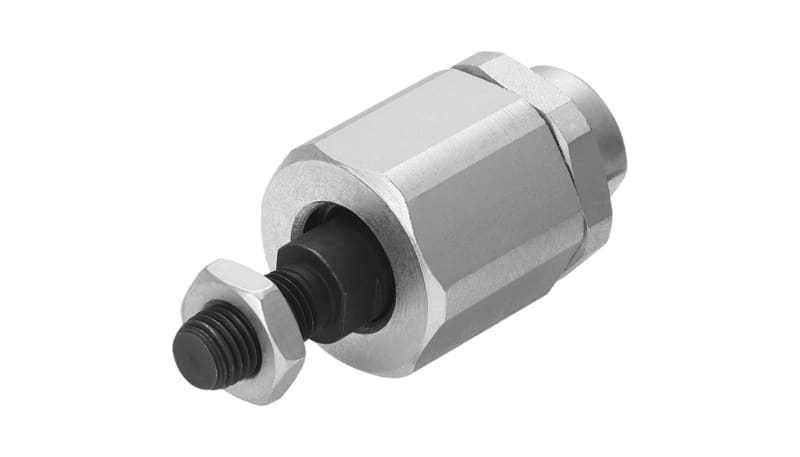 Festo FK-M5 Self Aligning Piston Rod Coupler, M5, Galvanized Steel, FK ...