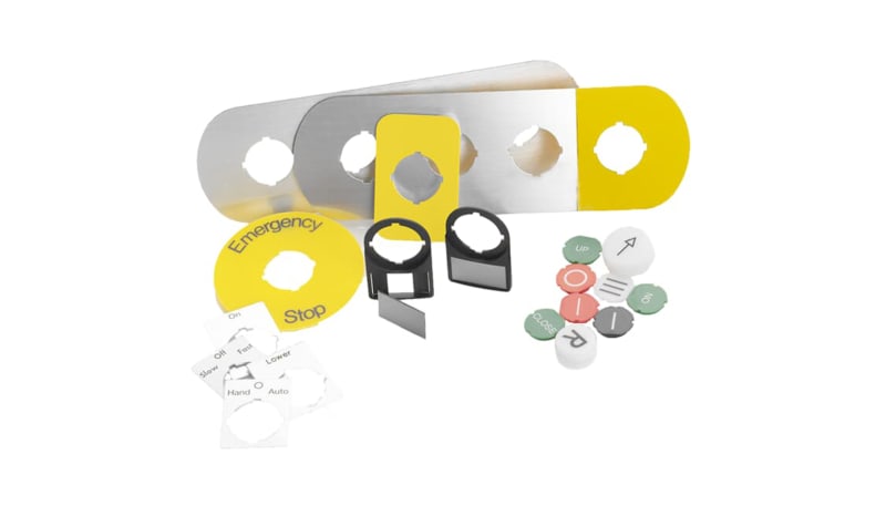 ABB 1SFA616908R1041 TEXT CAP BLACK FLUSH RESET