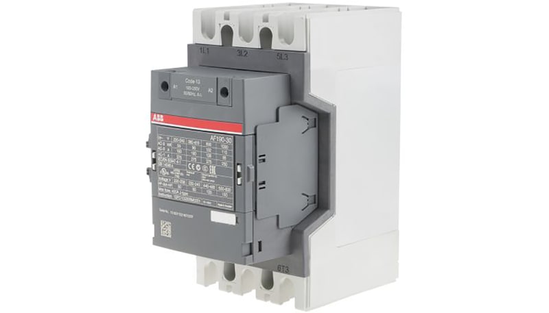 ABB AF190-30-11-13 Contactor, 3-pole, 100-250 VAC/VDC, 275 A, 1 NO/NC ...