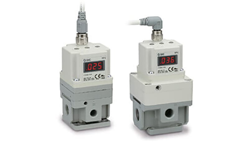 SMC Corporation ITV3010-01N4N4 Regulator, e/p, 4000L/min, .005-.1MPa, 24VDC,4-20mA in,1-5VDC out ...