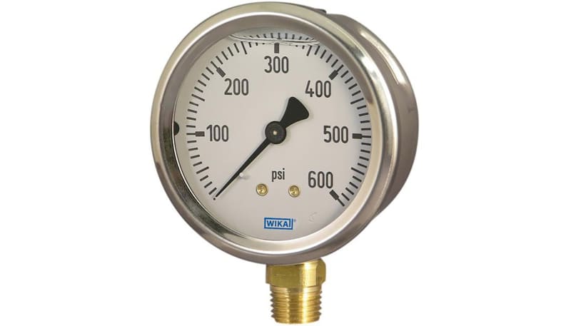 Wika Instruments 52542254 Pressure Gauge;analog;2in;back mount;213.53 2 ...