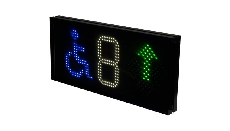 Carlo Gavazzi, Inc. SBPDIS1ARH Carpark Display,1 White Digit,Blue ...