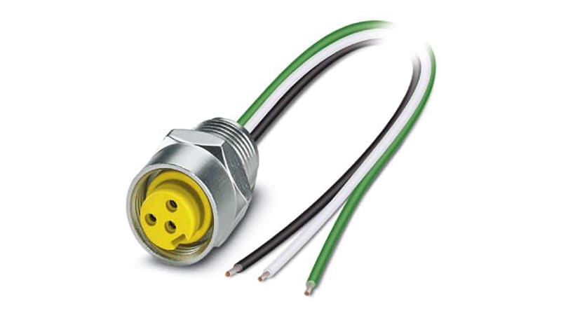 Phoenix Contact 1420957 Cable assembly;7/8in female;wire leads ...