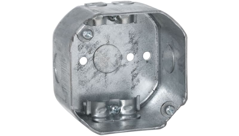 RACO 175 4" Octagon Box 2-1/8" Deep Non-Metallic Clamp 1/2" Knockout