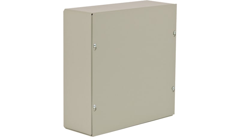 Wiegmann SC081204NK Screw-Cover Pull Box,Carbon Steel,No-Knockouts,8X12X4