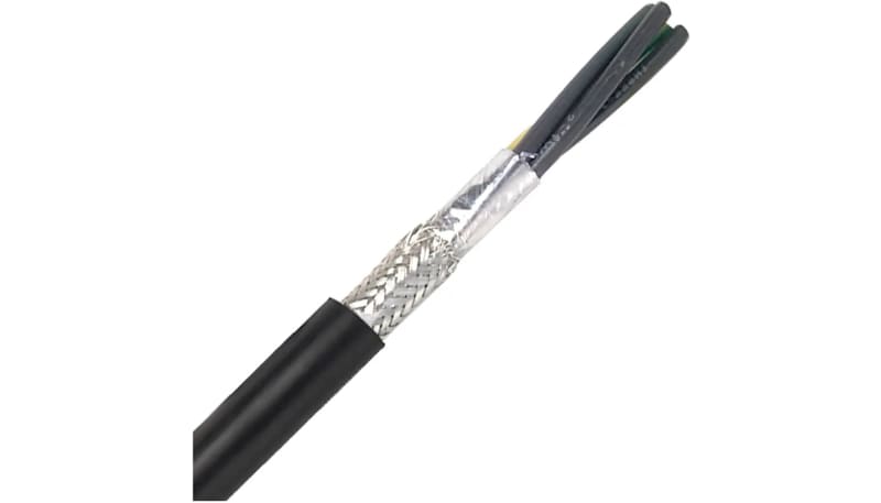 Lapp Group 761204 Multiconductor Cable, 4 Cond, 12AWG, Foiled Braided ...