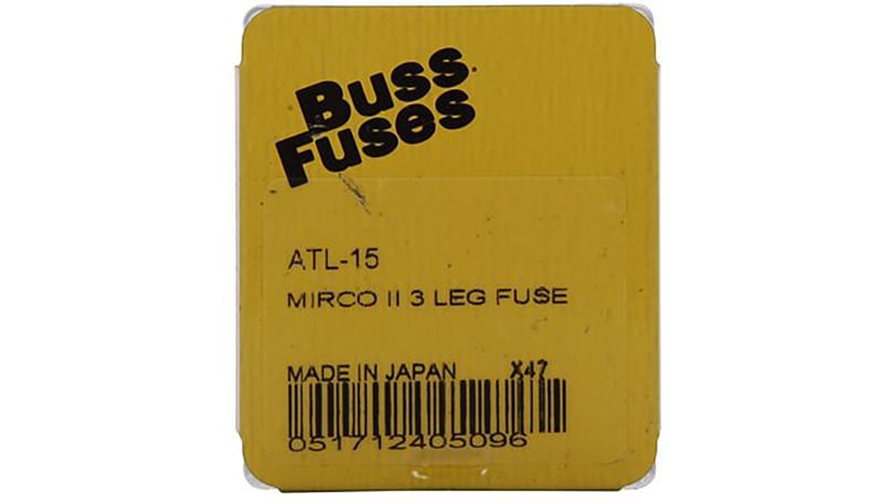 Bussmann by Eaton ATL-15 MICRO III BLADE FUSE - 3 Leg - 15 AMP