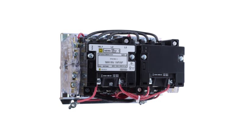 Square D 8702SCO8V02SX1111 Reversing Contactor, Size 1, 3-Pole ...