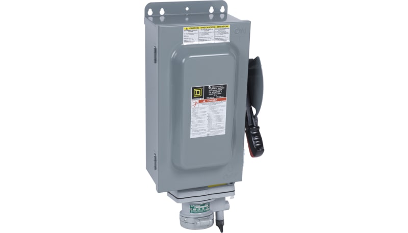 Square D H362WA SW FUSIBLE HD 60A NEMA1/APPLETON RECEP