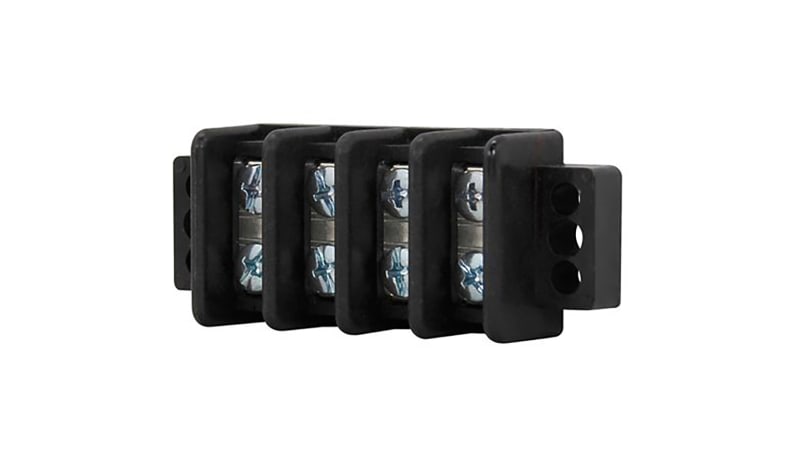 Bussmann by Eaton TB300-03BL1 Terminal Block;Double Row;3 Pole;#8-32 ...