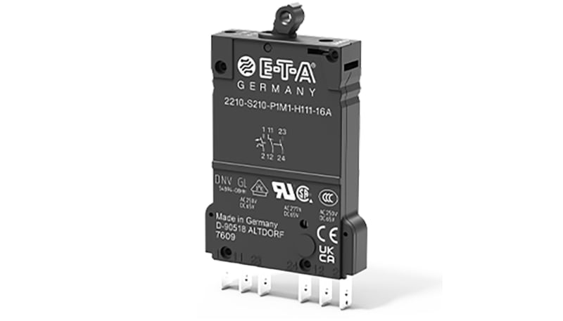 E-T-A Circuit Protection and Control 2210-S211-P1T2-H121-20A Circuit ...