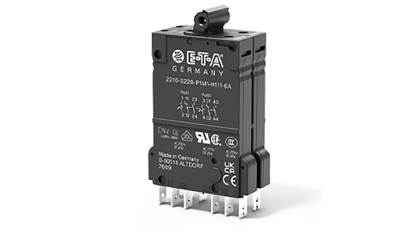 E-T-A Circuit Protection and Control 2210-S222-P1M1-H0-20A Circuit ...