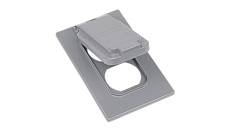 ABB Thomas & Betts CCDV-L SIngleGang Weatherproof Receptacle Cover ...
