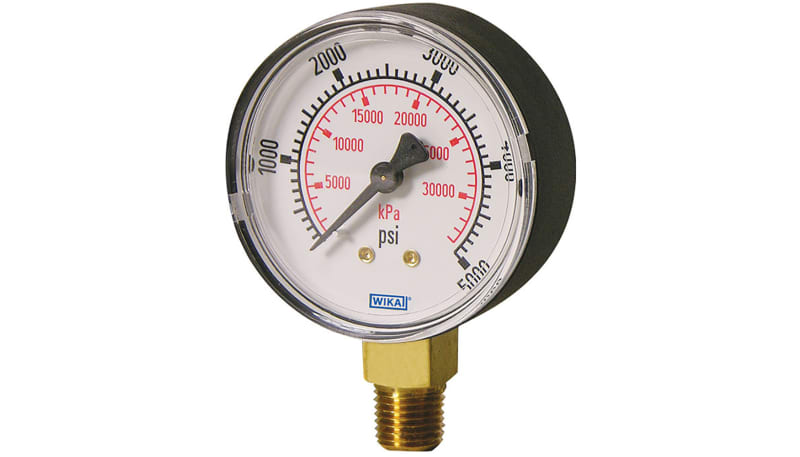Wika Instruments 50491652 Pressure gauge;analog;111.10.15;6BAR;1.5";1/8 ...