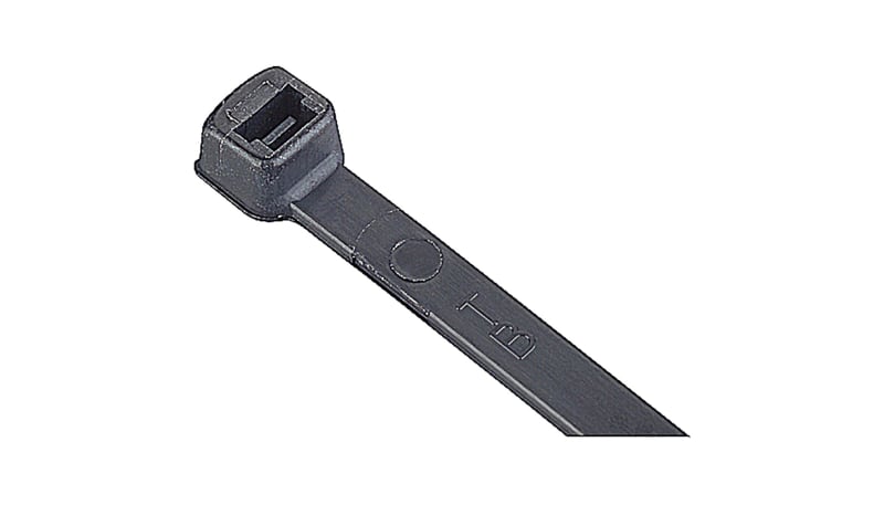 Catamount by ABB L-6-18-0-M Cable Tie, Black Polyamide (Nylon 6.6 ...